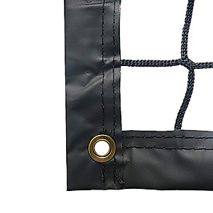 Aoneky PU leather 32 ft Replacement Regulation Professional Official Volleyball Net with Vinyl Coated Steel Cable