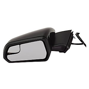 Kool Vue Driver & Passenger Side Power Non-Heated Mirrors for Ford Mustang 2015-2020 With Spotter Glass; Without Signal Light, Memory & Puddle Lamp Paintable