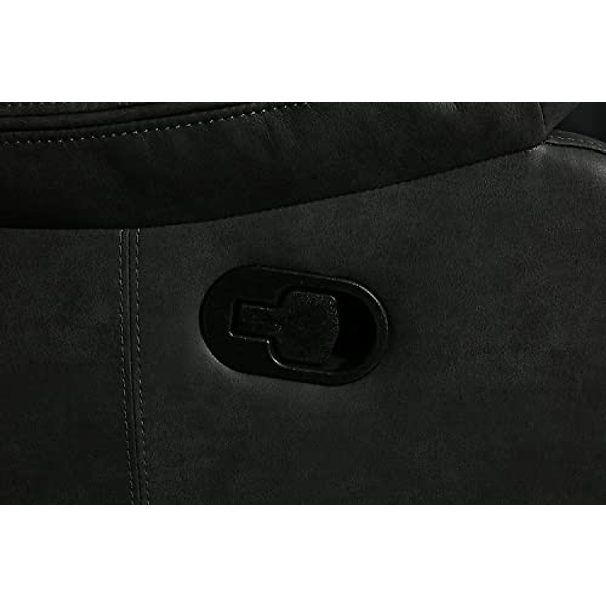 Blackjack Furniture Marsden Modern Leather Air Reclining Living Room Loveseat, Gray