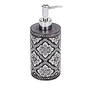 KRALIX Bathroom Set 4 Pieces, Bathroom Accessory Set Includes Toothbrush Holder, Rinse Cup, Soap Dish, Hand Sanitizer Bottle, Bathroom Accessories Set (Brown) (Brown)