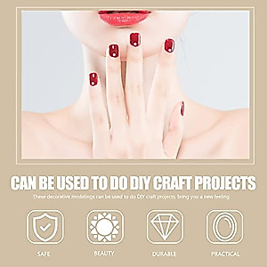 Ciieeo Nail Accessories Nail Accessories Ornament Crafts 1 Box of Decorative Nail Pearls Multi-Function Craft Peals Convenient Peals Nail Accessory Nail Tech Accessories Pearl Beads Pearl Beads