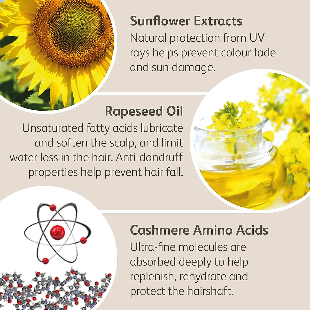 3'''More Inches Cashmere Protein UV Protective Conditioner 250ml - Restoring & Strengthening Conditioner - Color Protective- Silicone Free - With Protein Amino Acids - Hair Care by Michael Van Clarke