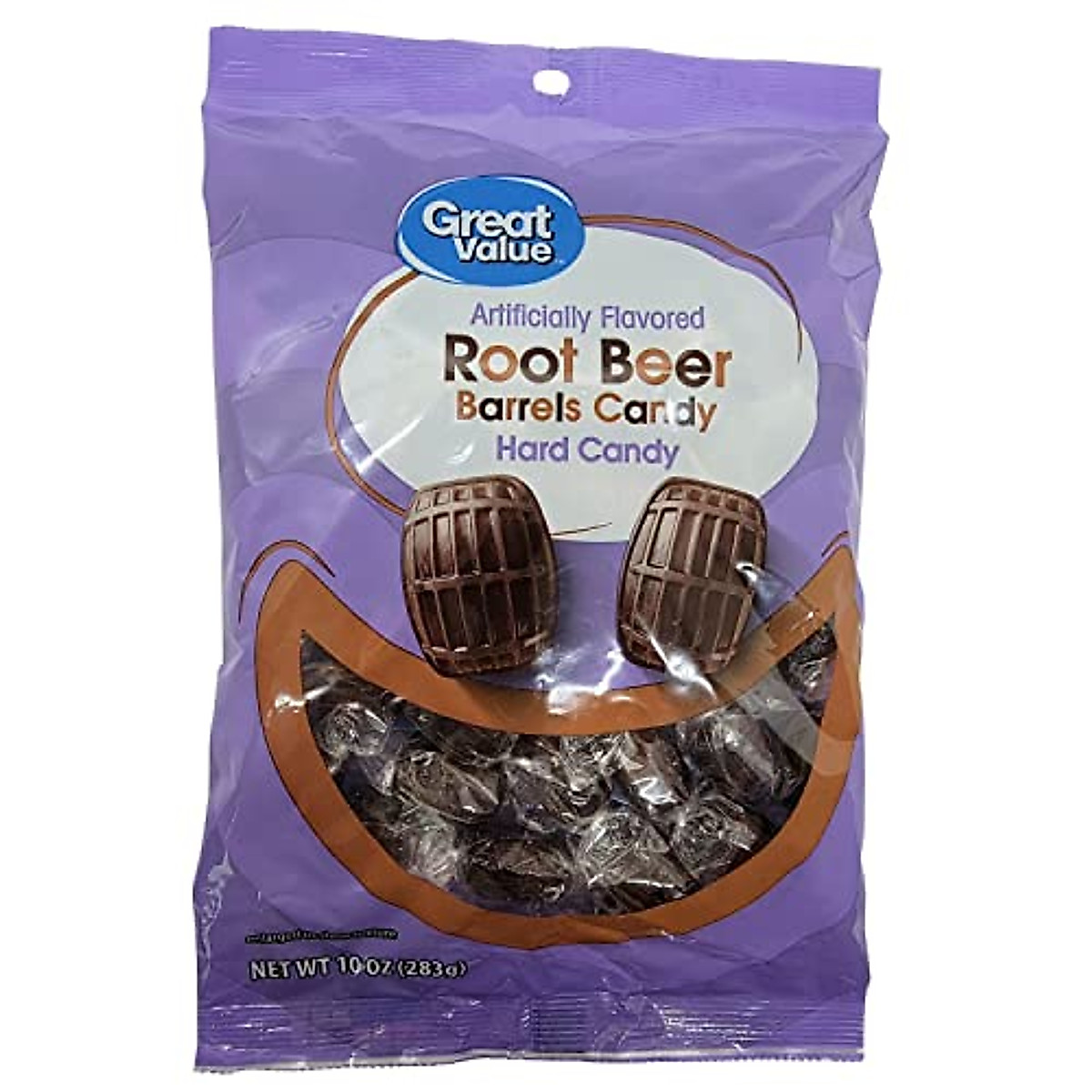 Great Value Root Beer Barrels Hard Candy, 10 oz