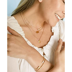 Kendra Scott Davie Pendant Necklace in 18K Gold Vermeil, Fine Jewelry for Women, Rock Crystal