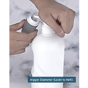 Silicone Travel Bottles for Toiletries TSA Approved Travel Size Containers Set 4 Pack Portable Leak Proof Refillable Cosmetic Squeeze Bottles Shampoo Hair Conditioner Body Lotion Bath Shower Gel