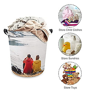 Custom Laundry Baskets with name Personalized your own photo text Dirty Clothes Hamper Waterproof large capacity Hampers for Bedroom Bathroom Living Room