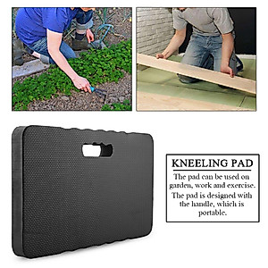 TOPINCN Kneeling Pad EVA Durable Portable Waterproof Comfortable Garage Garden Kneeler Mat Kneel Cushion Knee Protection(Black)