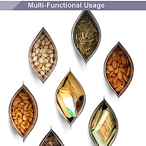 Muka 50 PCS Rice Paper Foil Lined Stand Up Pouch, Reusable Zip Mylar Bags-Mint-7.8x7.8inch