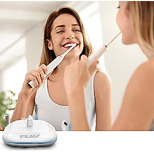 Galvanox Electric Toothbrush Replacement Charger for Braun Oral-B Electric Toothbrushes, Waterproof Inductive Base for Model 3757 - Portable Travel w/Built-in USB Power Cord (LED Charging Indicator)
