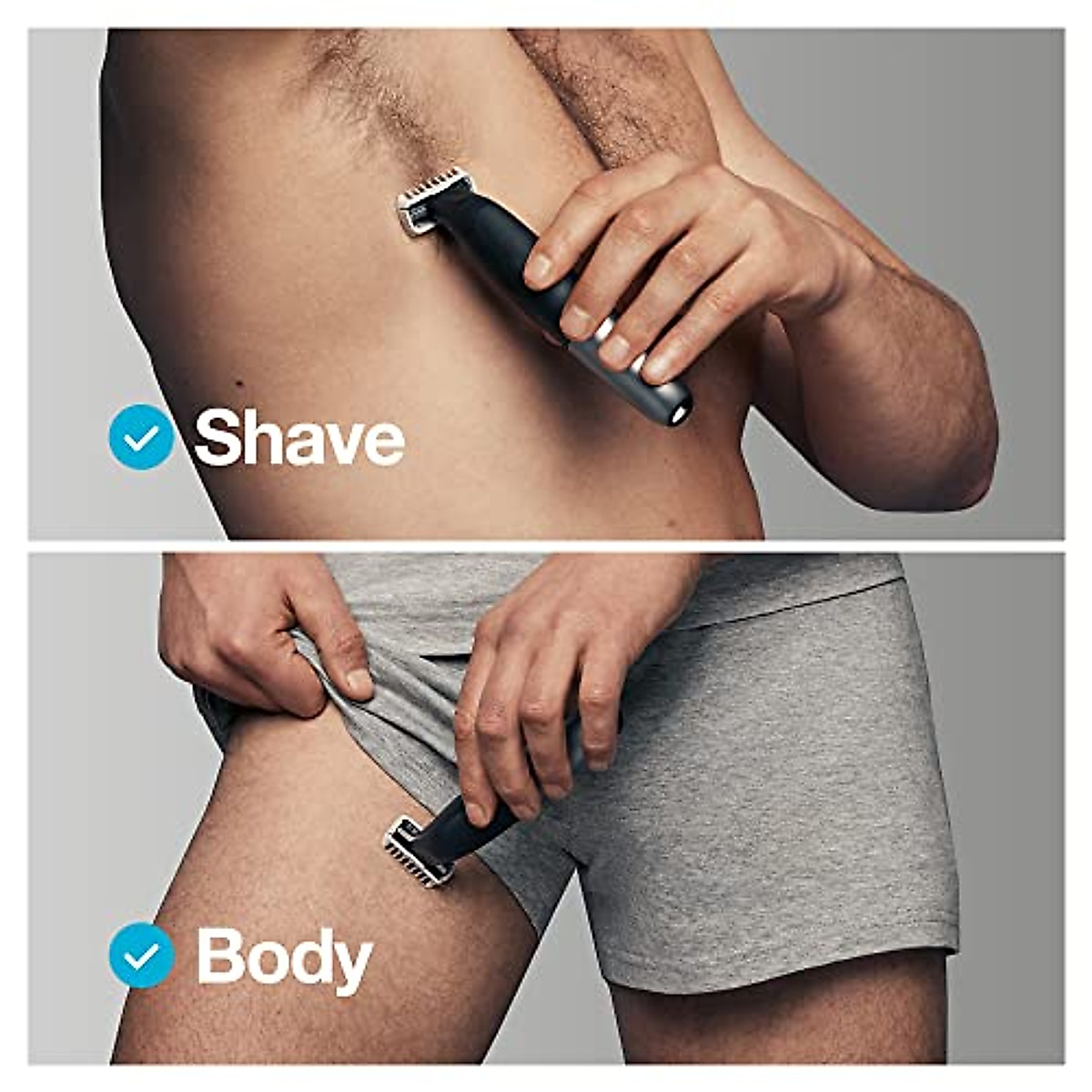 Braun Series XT5 – Beard Trimmer, Shaver and Electric Razor for Men, Body Grooming Kit for Manscaping, Durable One Blade, One Tool for Stubble, Hair, Groin, Underarms, XT5100