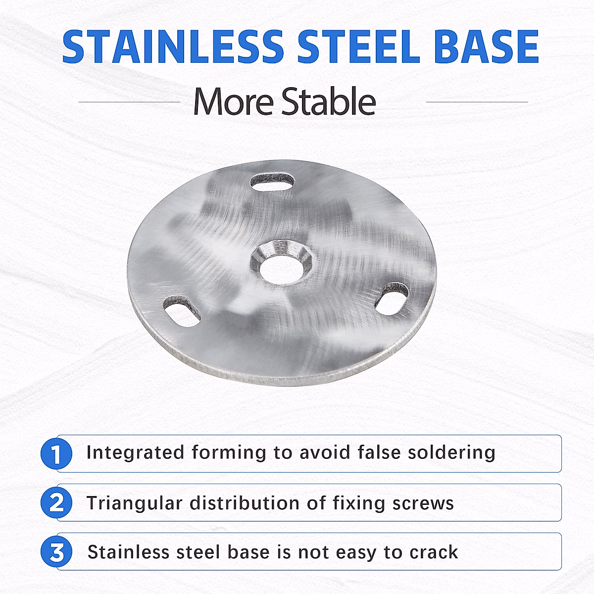 YOLENY Swimming Pool Ladder for Inground Pools, 3 Tread In-Ground Stainless Steel Pool Step with Non-Slip Integrated Pedal, Easy Assembly and Climbing