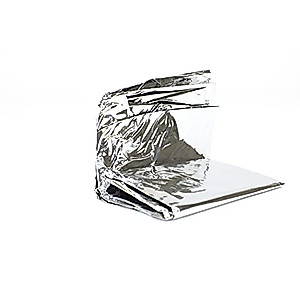 Primacare CS-6835 Sterile Foil Baby Bunting Blanket for Newborns and Infant, Disposable Emergency Heat Saving, 30" x 17"