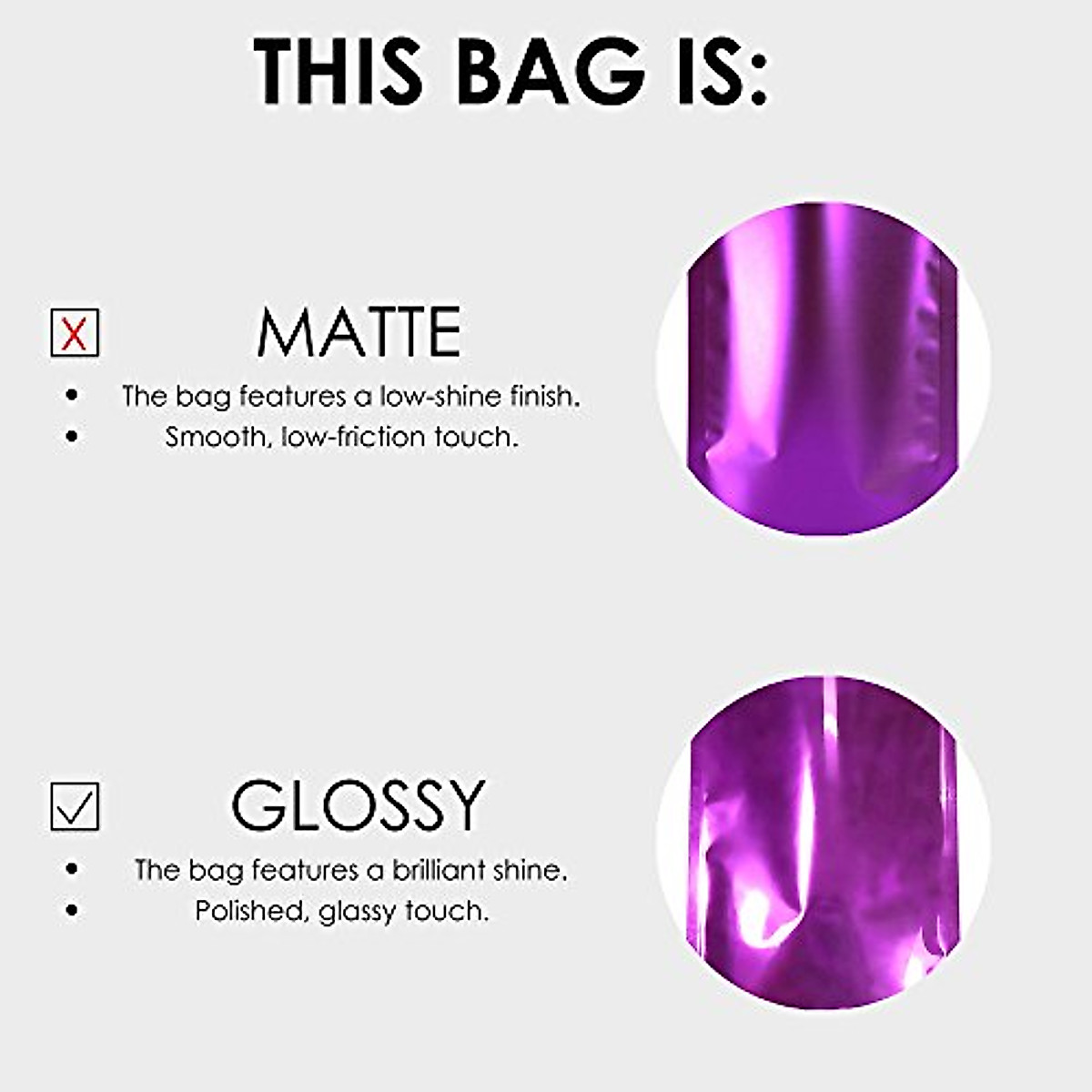 100x Premium Red Mylar Foil Open Top Sampling Pouch (7cm x 10cm)