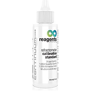 Continuum Reagents Refractometer Calibration Standard – Seawater Reference for Calibration of Density Measuring Equipment, 60 ml