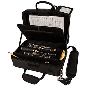 Protec Bb Clarinet Carry-All PRO PAC Case with Interior Sheet Music Compartment and Accessory Compartments, Model PB307CA