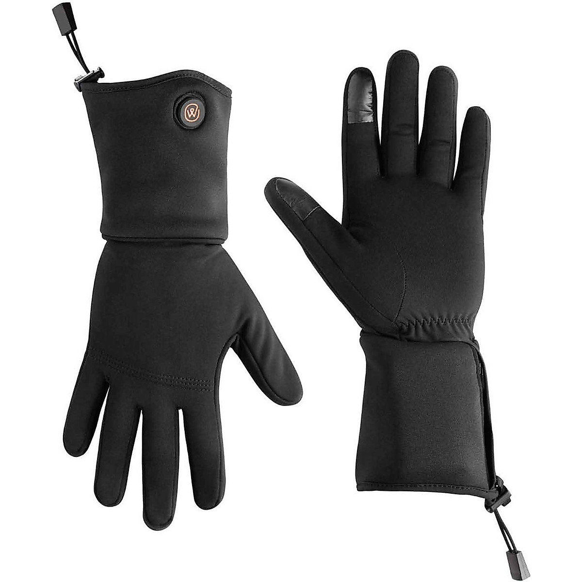 ewool Unisex Heated Glove Liners, Made for Extreme Cold, Touchscreen Compatible, for Winter Sports, Ski, Rechargeable Battery (Large)