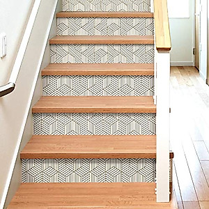 Gold and White Geometric Wallpaper Peel and Stick Wallpaper Hexagon Removable Self Adhesive Wallpaper Gold Stripes Geometric Paper Vinyl Film Decorative Shelf Drawer Liner Roll Waterproof17.7”×393”