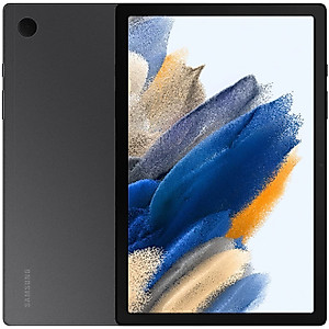 SAMSUNG 2022 Galaxy Tab A8 10.5” Inch 64GB Wi-Fi Android 11 Touchscreen International Tablet Bundle – MDTec Hard Back Tri-Fold Stand Cover Case and 64GB microSD Card [Gray]