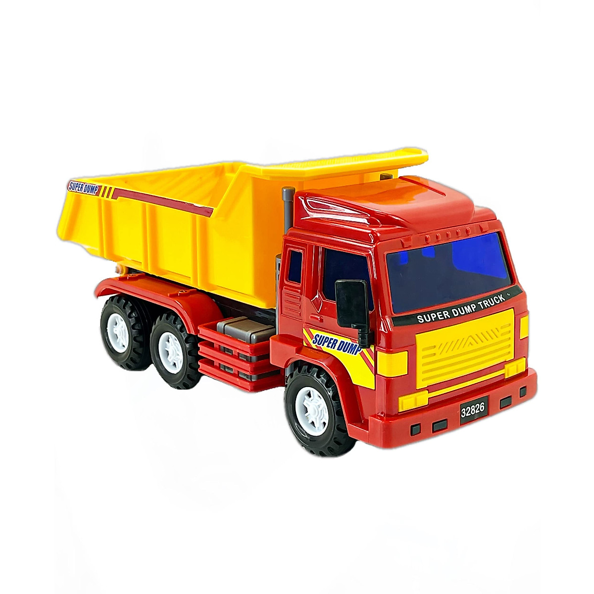 Big Daddy Trucks- Medium Sized Big rig Friction Powered Dump Truck with Large Space in The Back Colors May Vary