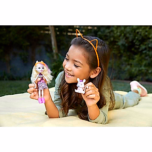 Mattel Enchantimals Zadie Zebra Doll with Ref Animal Figure, 6-inch Small Doll with Removable Skirt & Accessories, Sunny Savanna Toy Collection