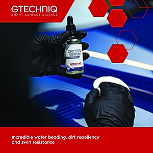 Gtechniq Crystal Serum Light 50ml - Automotive Paint Protection - Beautiful, Durable Gloss, High End Performance Beading, Swirl Mark and Chemical Resistance, Reduces Surface Hazing - Easy to Apply