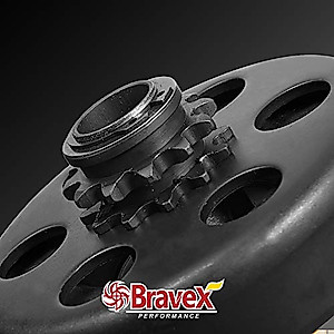 AcPulse Go Kart Clutch 12T 3/4 in. Bore Centrifugal Clutch 12 Tooth for #35 Chain Up to 6.5 HP 200CC Heavy Duty With Set Screws Perfect for Mini Bike GO Kart Fun Kart Lawnmower Engine 3/4 Bar