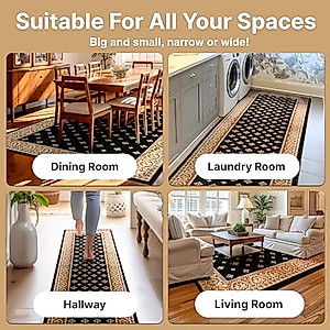 Well Woven Barclay Collection Hudson Terrace Black 5 ft Round Rug - for Living Room, Bedroom, and Dining Room