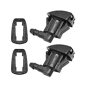 2Pcs Windshield Wiper Washer Nozzle Spray Jet Compatible with Chevrolet Traverse, GMC Acadia, Saturn Outlook 25823360