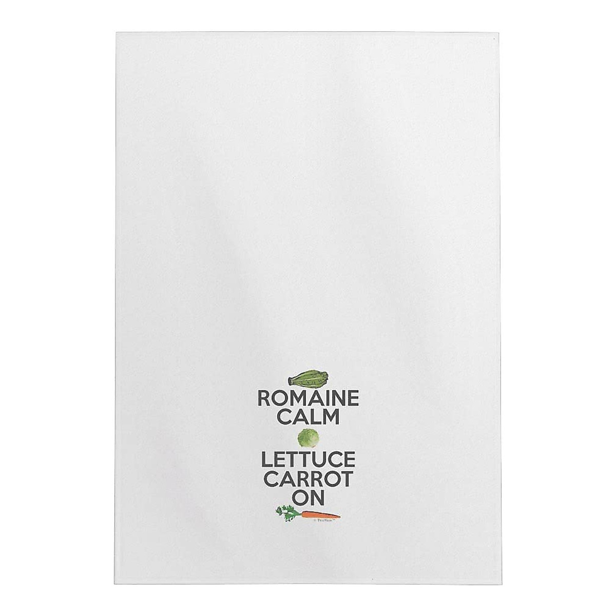 ThisWear Housewarming Gifts for New Homeowners Romaine Calm Lettuce Carrot On Decorative Kitchen Tea Towel White