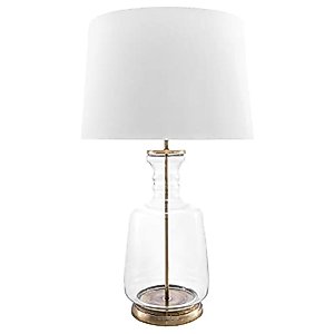 nuLOOM RJT01AA Eagan 24" Glass Table Lamp, Height, Gold