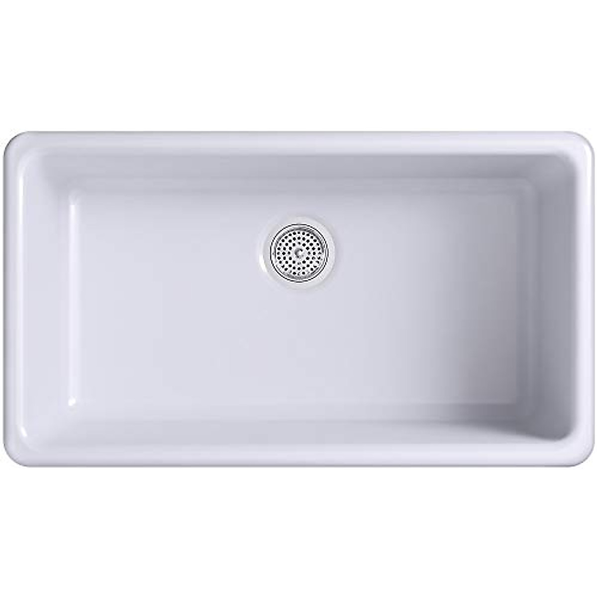 KOHLER 5707-0 Iron/Tones Kitchen Sink, White