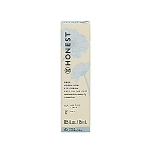 Honest Beauty Deep Hydration Eye Cream with Hyaluronic Acid + Chamomile & Calendula | EWG Certified + Dermatologist Tested + Hypoallergenic & Cruelty Free | 0.5 fl. oz.