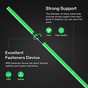 VIVOSUN Grow Tent High CFM Kit, Green Pole Range of 24"-48", Suitable for 2'x2', 3'x3', 4'x2' and 4'x4'Grow Tent, 4-Pack