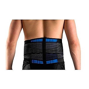 KL Happiness Deluxe Neoprene Double Pull Lumbar Lower Back Support Brace Exercise Belt Size 4XL (48-52”) We Have All Size S - 6XL