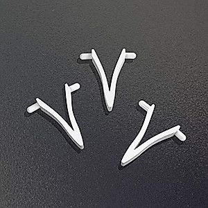 Funmit Pool Butterfly Clips V-Clips Attachment Clips Replacement for Pool Spa Brush Leaf Rake Leaf Skimmer (24 Pack)