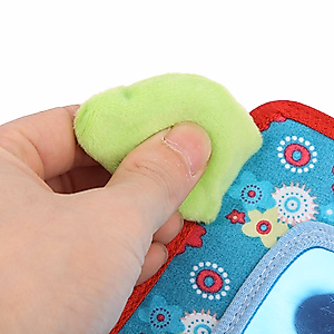 ViaGasaFamido Baby Mirror, Colorful Cute Baby Essential Developmental Safety Mirror Stroller Pedant Tool Children Early Educational Tool