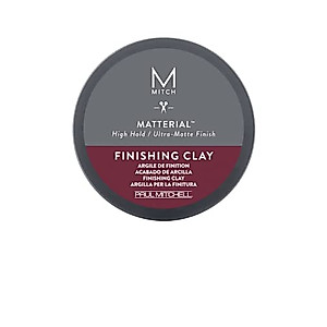 Paul Mitchell MITCH Matterial Styling Clay for Men, Strong Hold, Ultra-Matte Finish, For All Hair Types, 3oz.