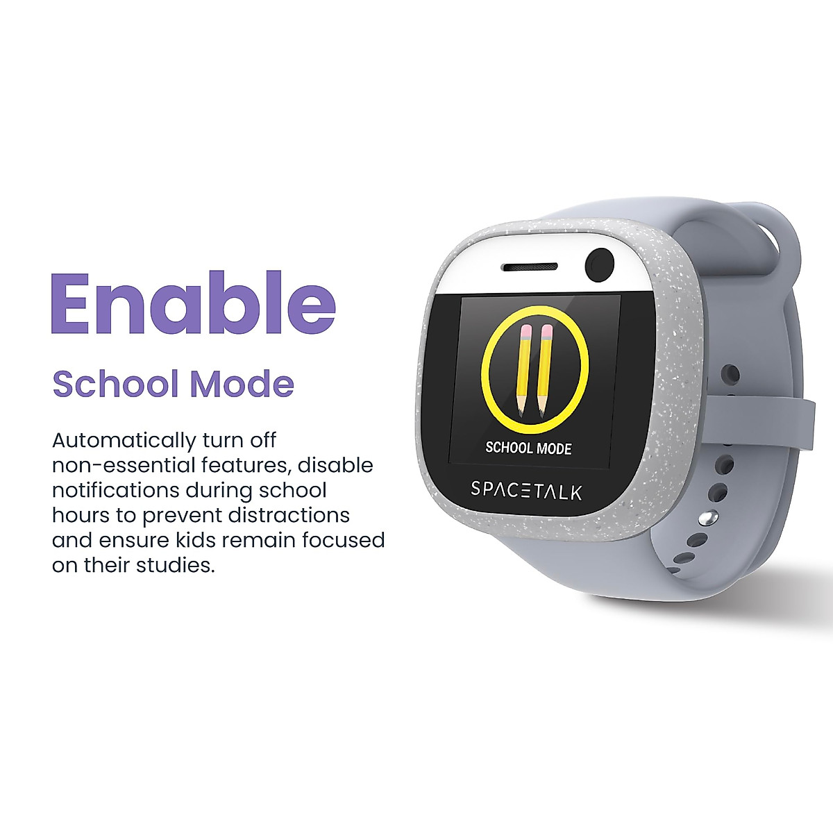 SPACETALK Adventurer 4G Kids Smart Watch with Phone and GPS Tracker - US ONLY - Ages 4-12, SIM Included, Texting, SOS Button, Camera, School Mode - Sky Blue