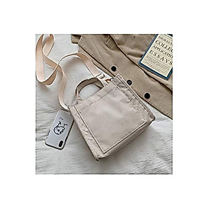 Danling&Unique Women/Girls Small Corduroy Pocket Tote Bag Mini Top Handle Bag Casual Shoulder Bag Handbag Crossbody Bag khaki