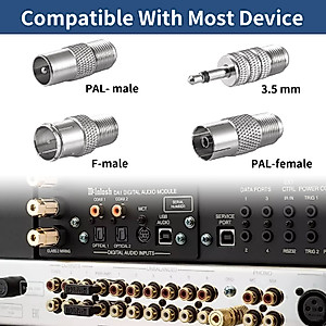 Strong Magnetic Base FM Radio Telecopic Antenna for Yamaha Pioneer Onkyo etc Bose Wave Music System FM Radio Bluetooth Home Stereo Receiver AV Audio Video Home Theater Tuner, Eifagur