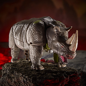 Transformers Toys Generations War for Cybertron: Kingdom Voyager WFC-K27 Rhinox Action Figure - Kids Ages 8 and Up, 7-inch
