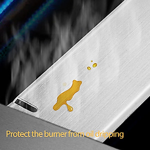 B0212-040 55-24-198 Heat Shield Plates Replacement Parts for Blue Rhino Parts GBC1932L Heat Tent RevoAce Grill Parts GBC1793W GBC1705WV GBC1706W Heat Plates Burner Cover Grill Accessories 3 pcs