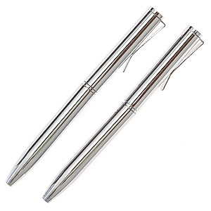 NarwhalCo Set of 2 Small Pens (3.35") for Pocket, Wallet, Planner, Purse or Passport