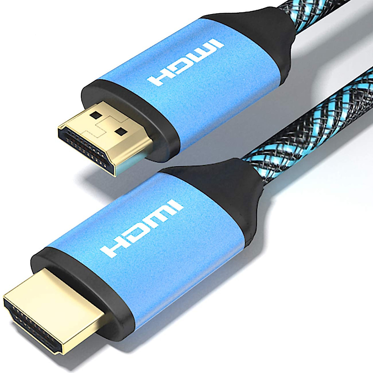 FASTSEVEN 4K HDMI Cable 3ft 2 Pack, High Speed HDMI Cable 2.0, Gold Connectors, 4K @60Hz, UHD, 2160P, 1080P, ARC, HDCP, hdmi to hdmi, for Laptop, Monitor, Projector, PS4, PS5, Xbox, Apple TV & More