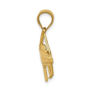 Roy Rose Jewelry 14K Yellow Gold Piano Charm
