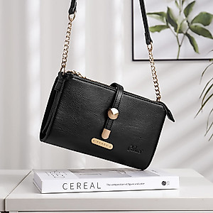 CLUCI Small Crossbody Bag for Women Clutch Handbag,PU Leather Shoulder Purse with Adjustable Strap