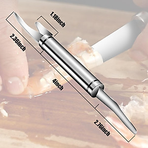 5 in 1 Multifunctional Shrimp Line Fish Maw Knife, 2024 Shrimp Deveiner Tool Prawn Shrimp Peeler Maw Knife, Stainless Steel Cleaning Tools for Fish Prawn Seafood Peeler Cleaner Shrimp Knife (6)