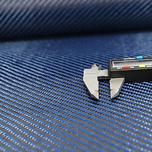 BARTOO 59" x 12" Carbon Fabric Cloth 3K Fabric Cloth (150cmx30cm) 220gsm High Strength Carbon Fiber Fabric (150cmx30cm, Blue, 1)