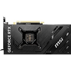 MSI Gaming GeForce RTX 4070 Ti 12GB GDRR6X 192-Bit HDMI/DP Nvlink TORX Fan 4.0 Ada Lovelace Architecture Graphics Card (RTX 4070 Ti Ventus 2X 12G OC), Black