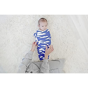 BaeBae Goods Swaddle Blanket, Adjustable Infant Baby Swaddling Wrap Set of 4, Baby Swaddling Wrap Blankets for Boys and Girls Made in Soft Cotton (0-3 Months)